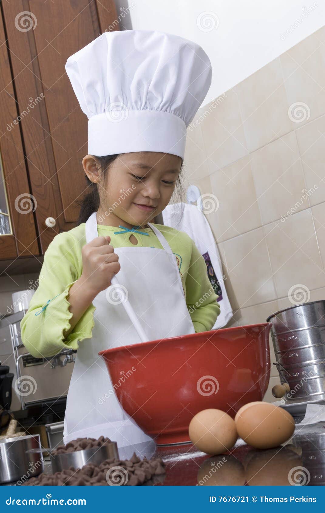 Children Cooking stock image. Image of girl, cookies, children - 7676721
