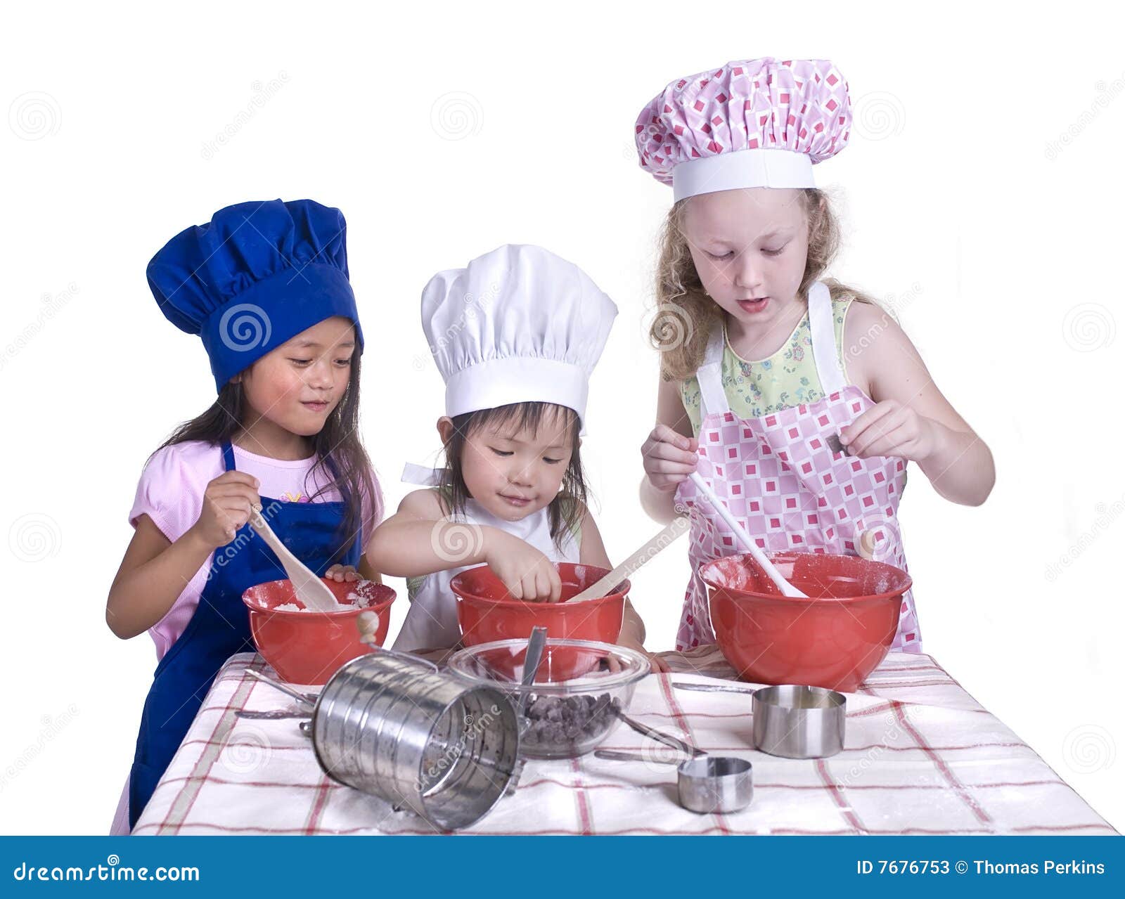 Children Cooking stock image. Image of asian, measuring - 7676753