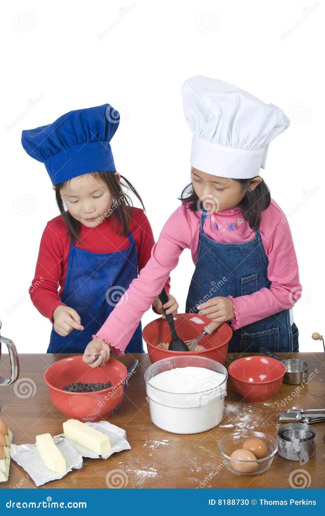Children Cooking stock photo. Image of chef, dough, bowl - 8188730
