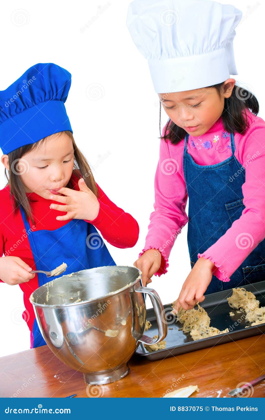 Children Cooking stock image. Image of girl, flour, beautiful - 8837075
