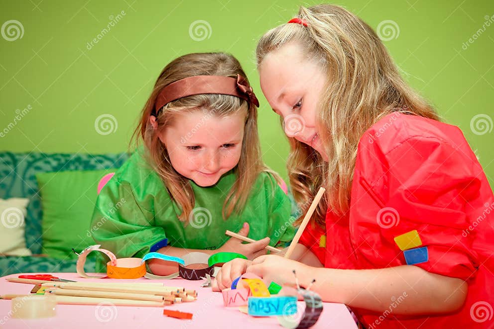 Children craft stock photo. Image of making, kindergarden - 20347430