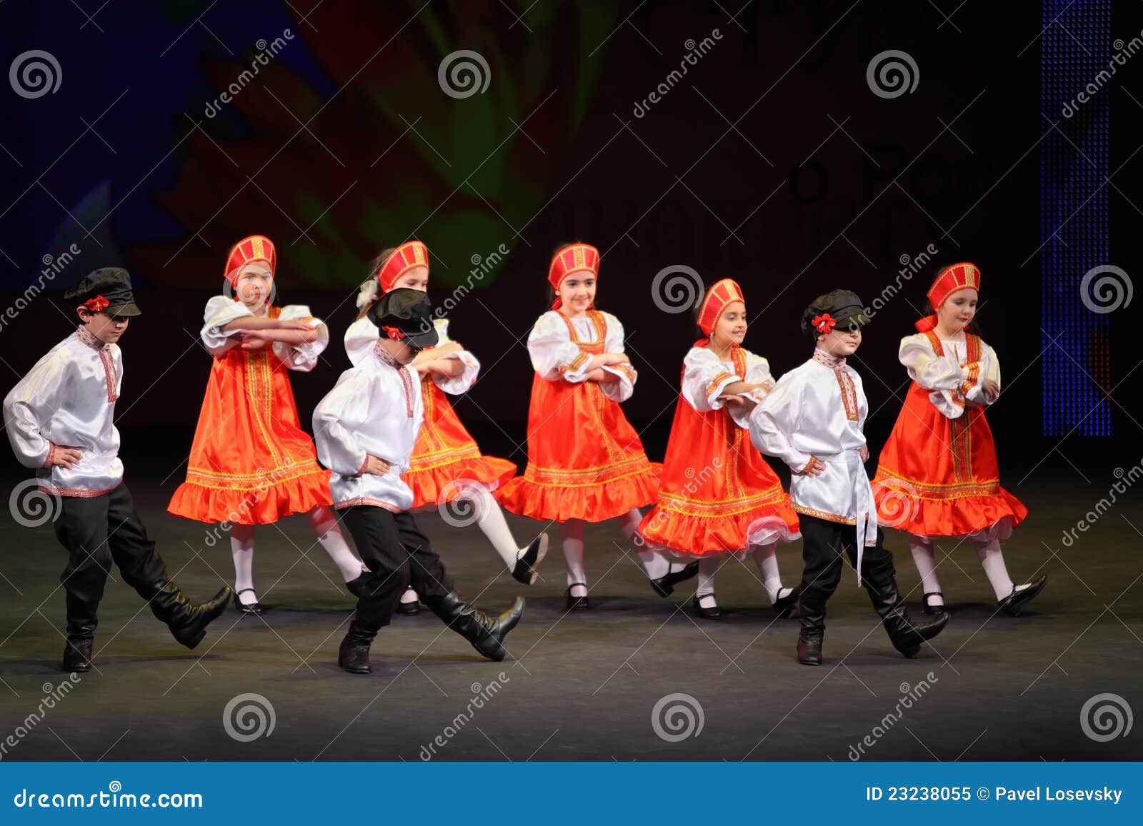 Children dance at concert editorial image. Image of moscow - 23238055