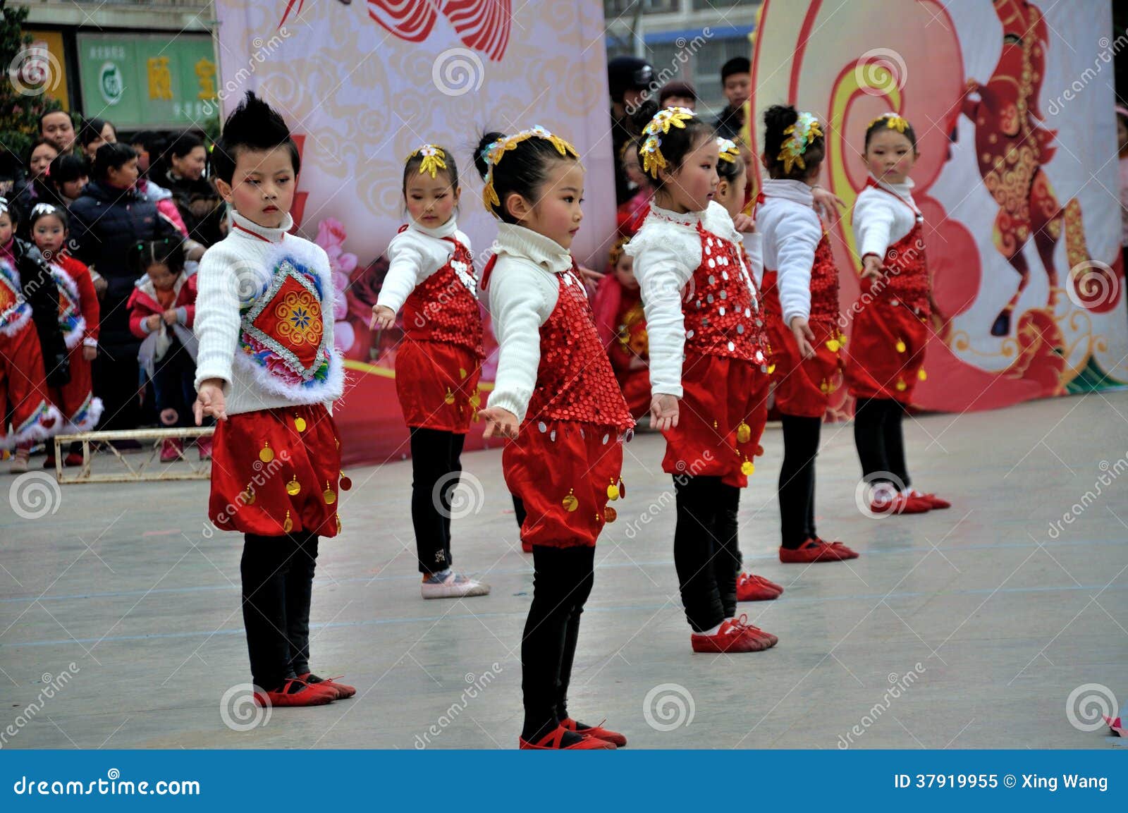 Children Dance on the Square Editorial Image - Image of city, design ...