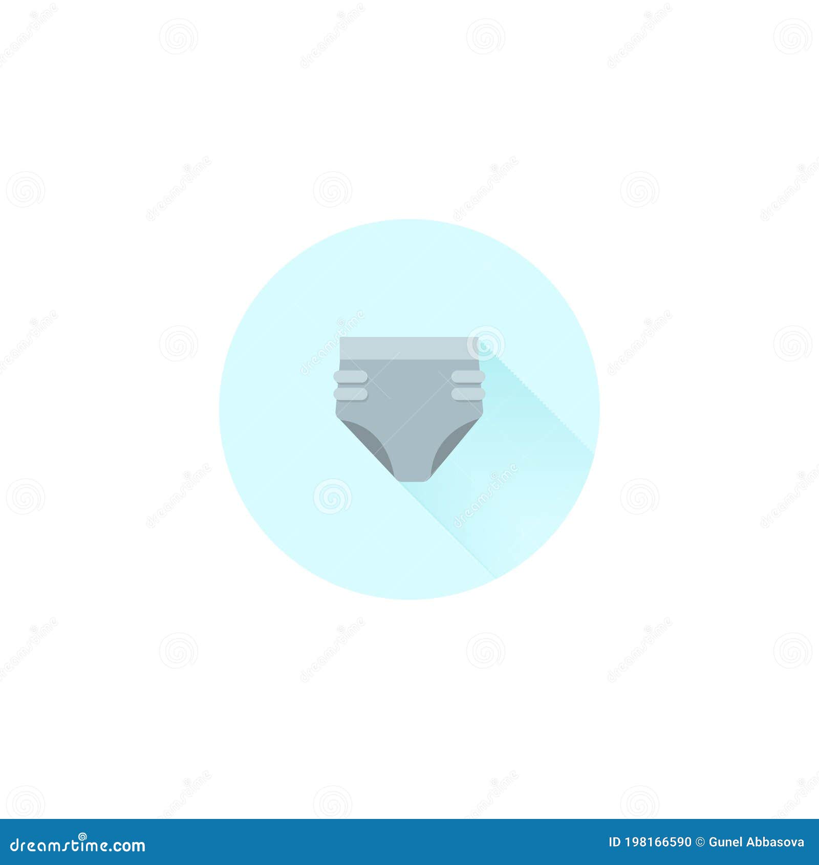 Baby Nappy Icon, Outline Style Cartoon Vector | CartoonDealer.com ...