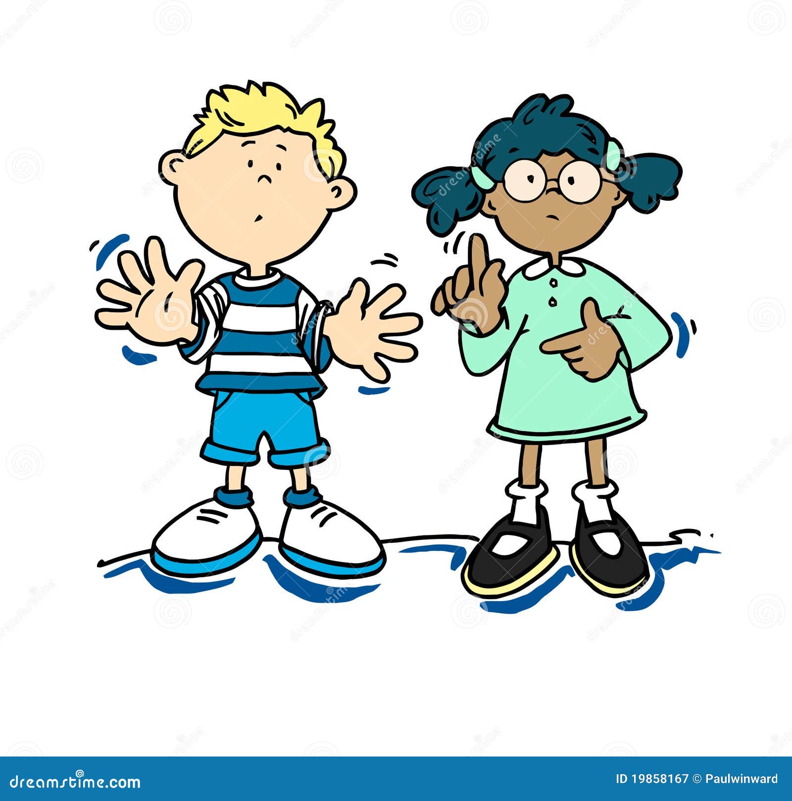 Children on the Defence stock vector. Illustration of defensive - 19858167