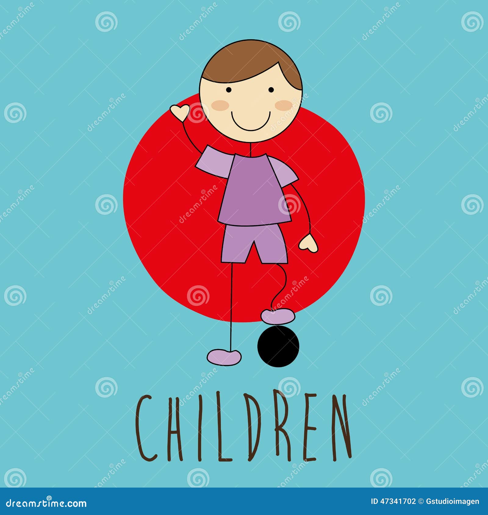 Children design stock vector. Illustration of card, vector - 47341702