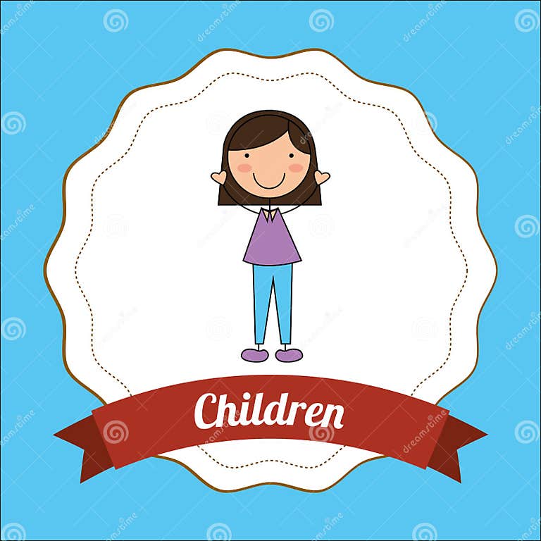 Children design stock vector. Illustration of female - 47341810
