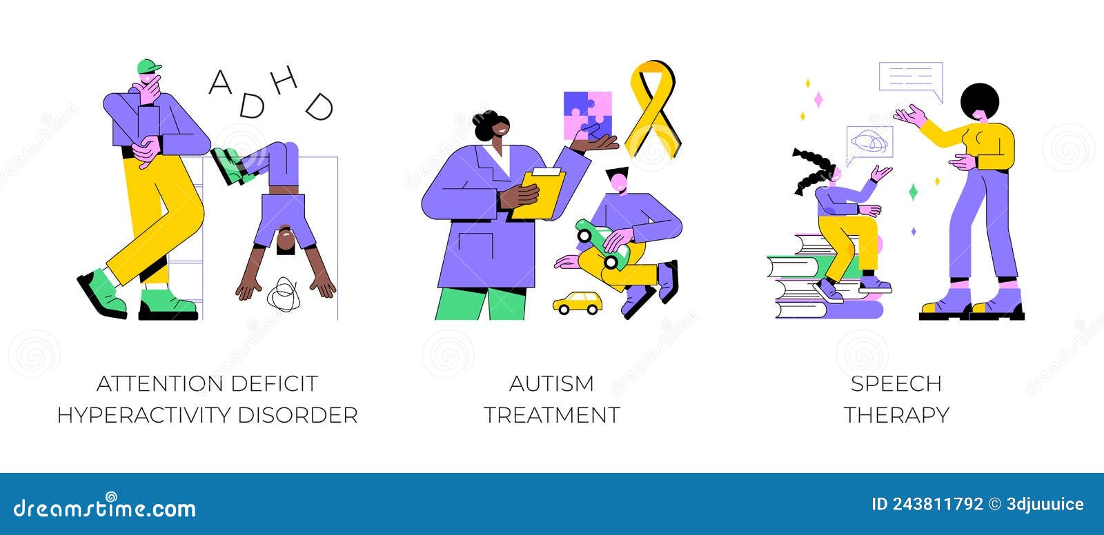 Children Development Issues Abstract Concept Vector Illustrations ...