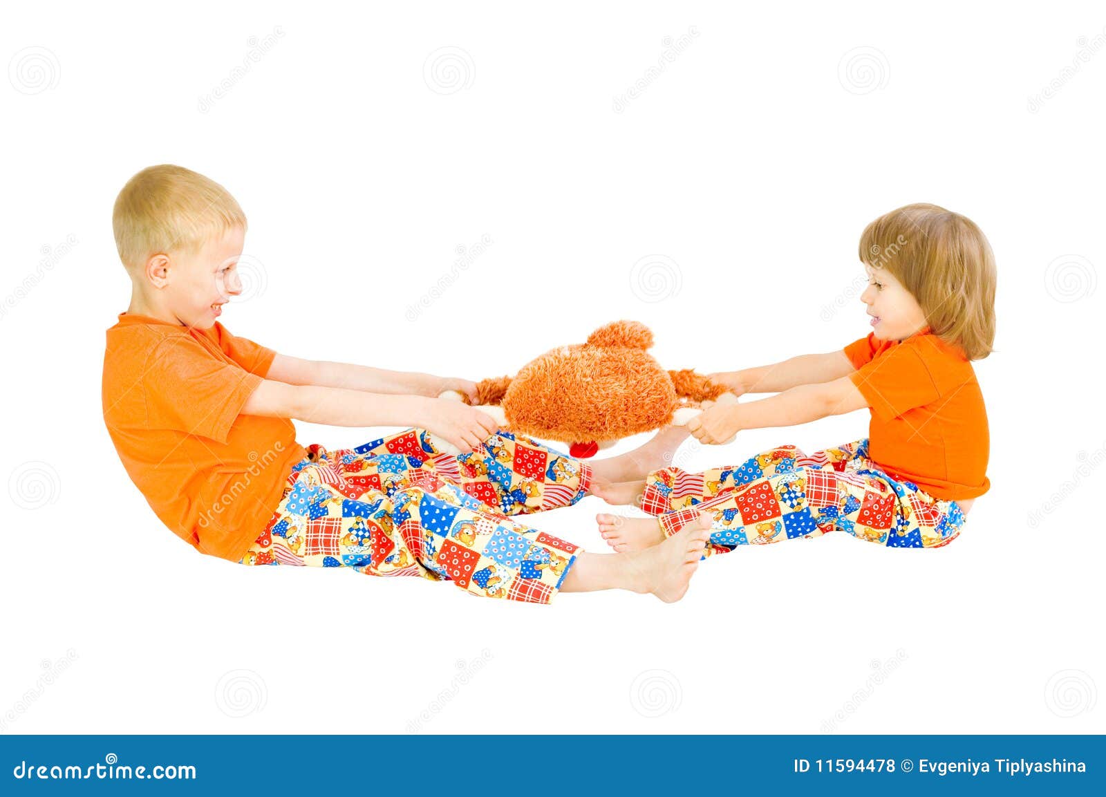 Children divide a toy stock photo. Image of girl, background - 11594478