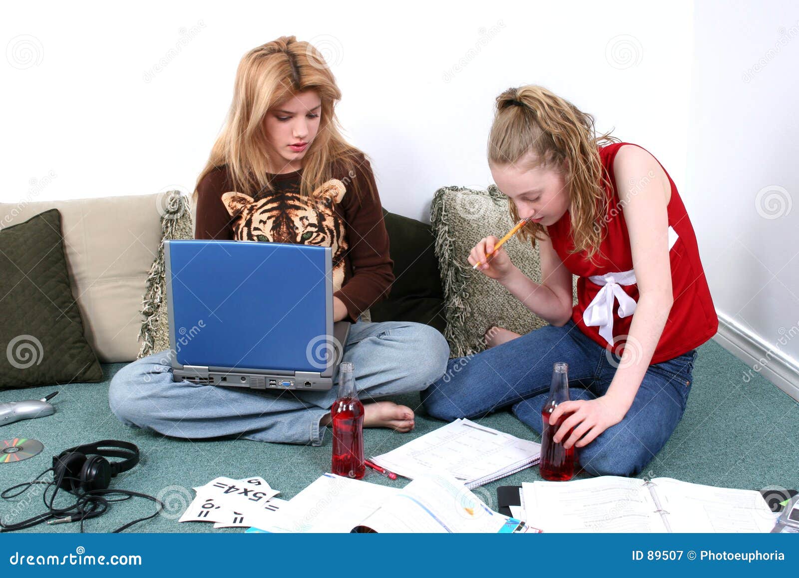 Children Doing Homework Together Stock Image - Image of teen, study: 89507
