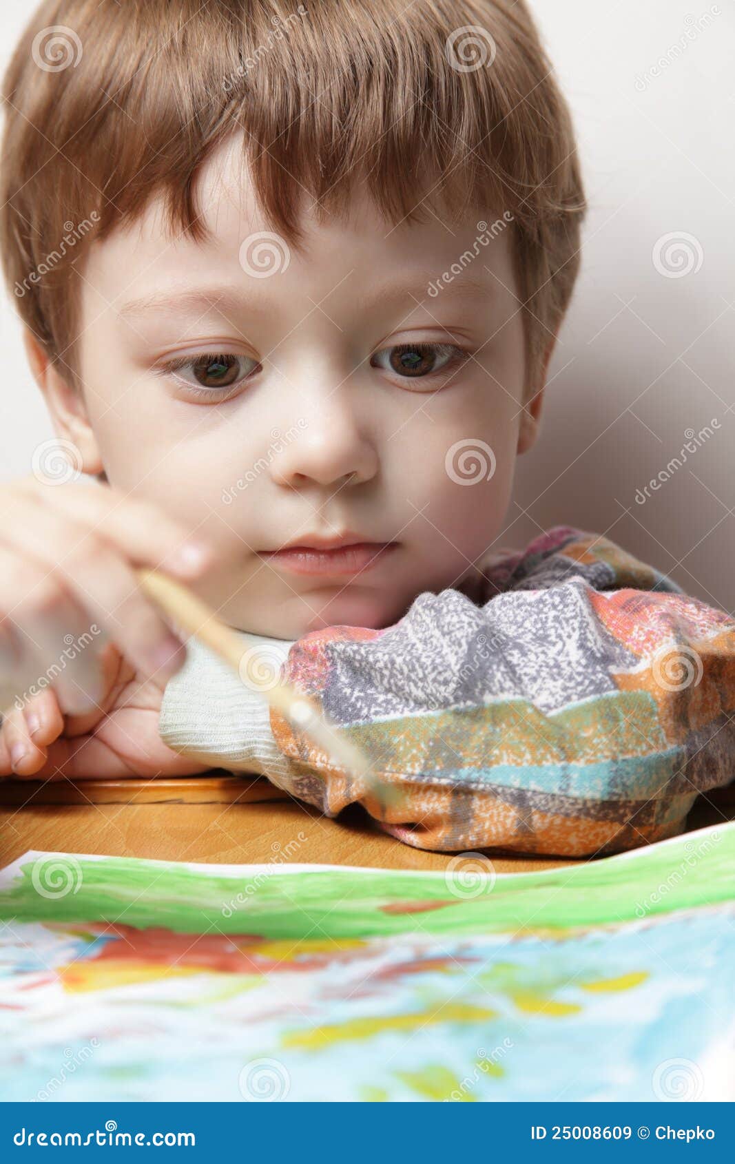 Children draw picture stock image. Image of colored, child - 25008609