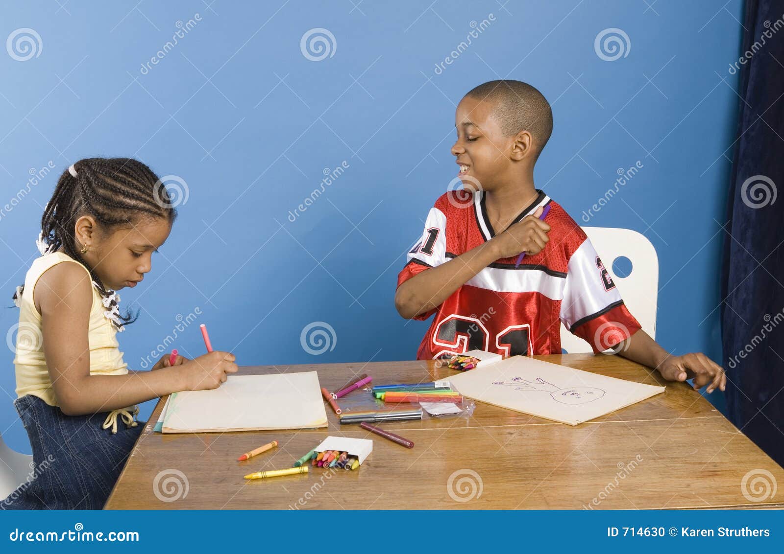 Children drawing stock photo. Image of create, creative - 714630