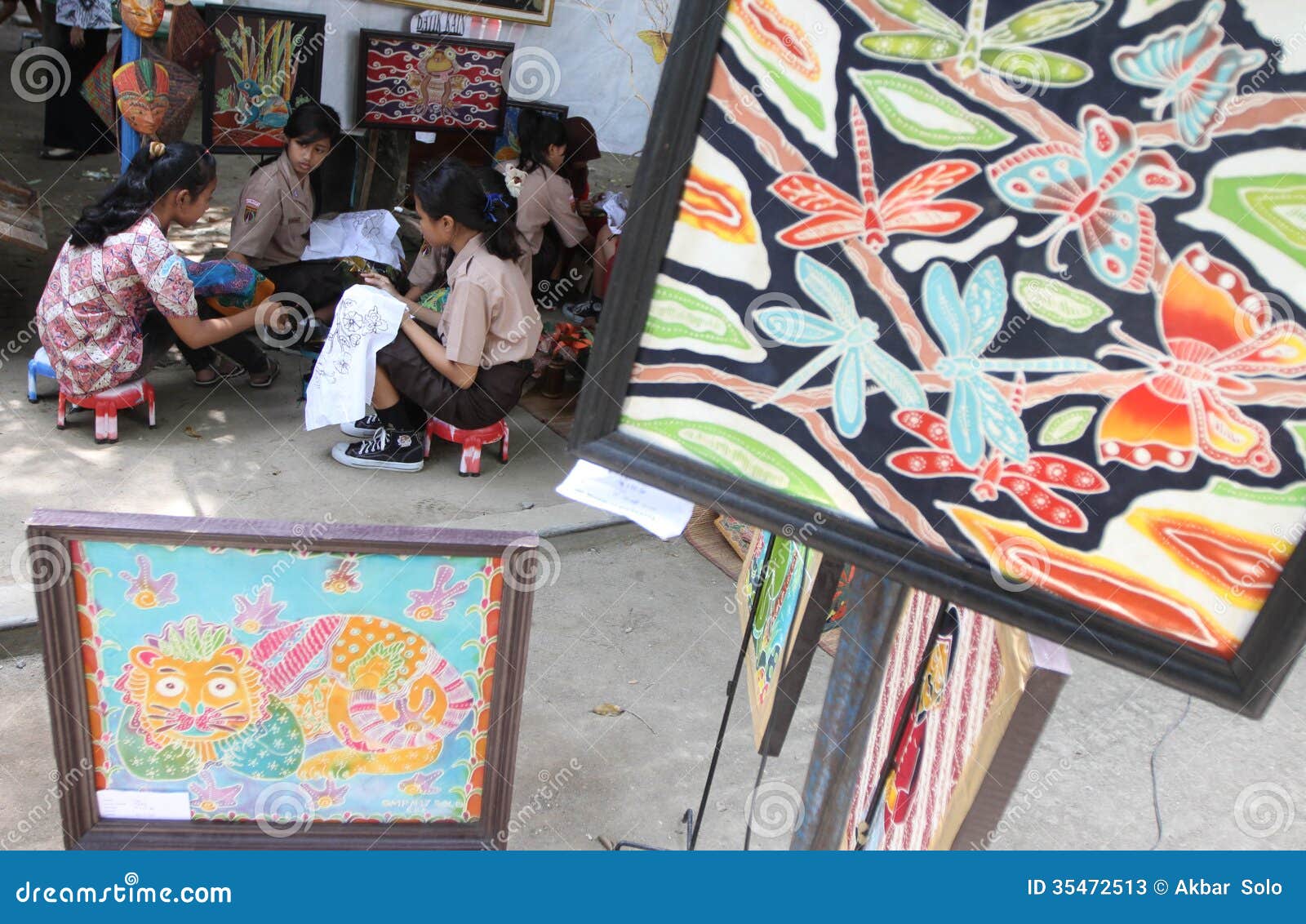 Drawing Batik Process Using Traditional Tools Editorial Photo ...