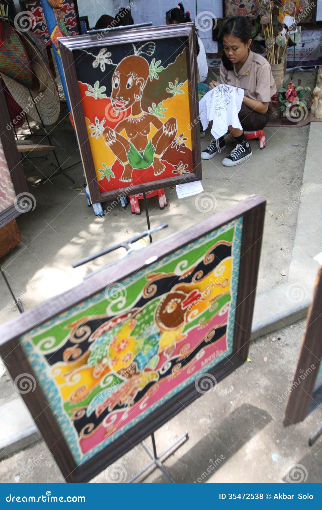 Drawing Batik Using Traditional Method Editorial Photo | CartoonDealer ...