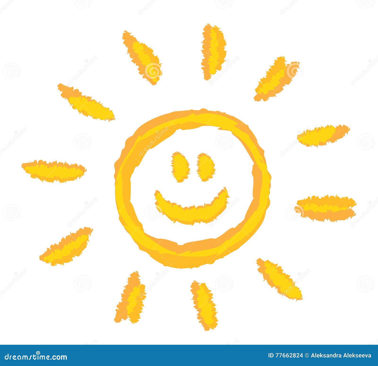 Bright Smiling Sun Cartoon Vector | CartoonDealer.com #93640493