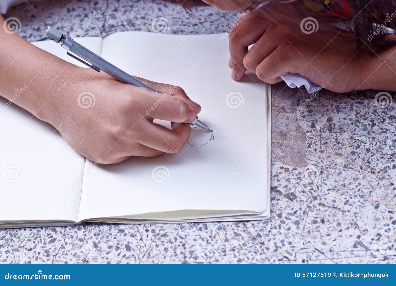 Children drawing. stock image. Image of note, book, learn - 57127519