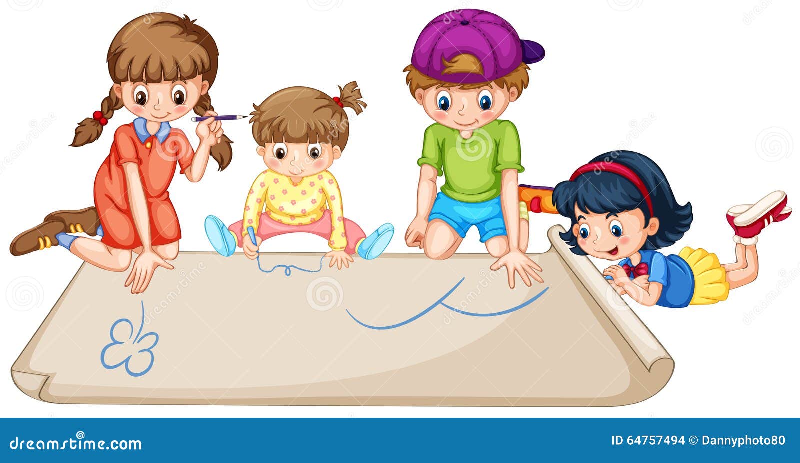 Children Drawing Stock Illustrations – 343,638 Children Drawing Stock ...