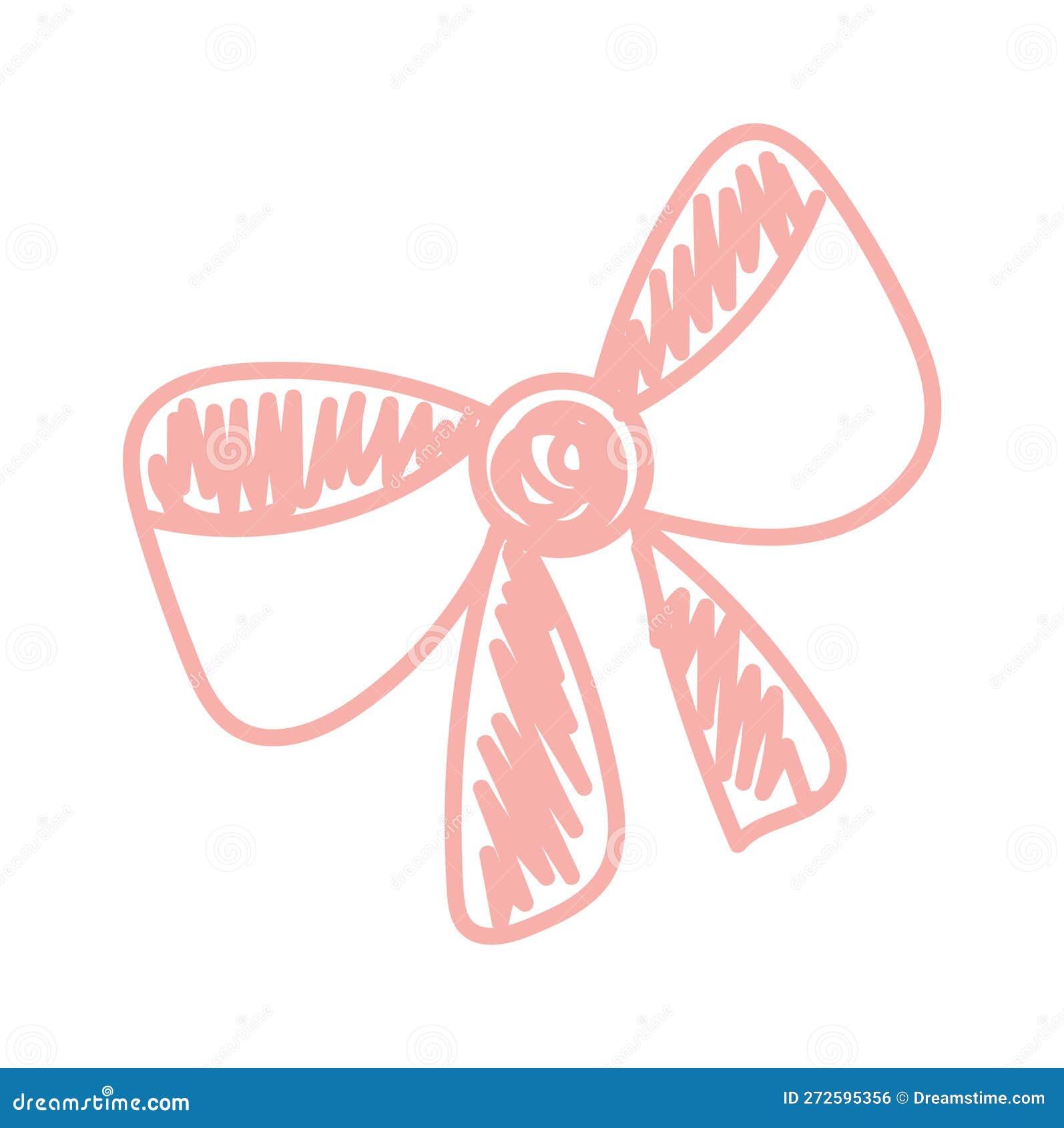 Children Drawing Ribbon in Pencil Stock Vector - Illustration of doodle ...