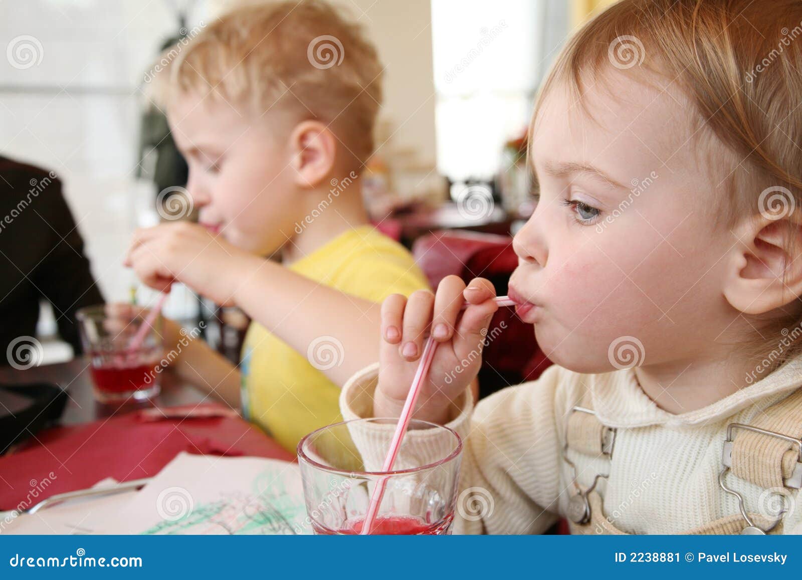 Children drinking stock image. Image of family, food, moment - 2238881