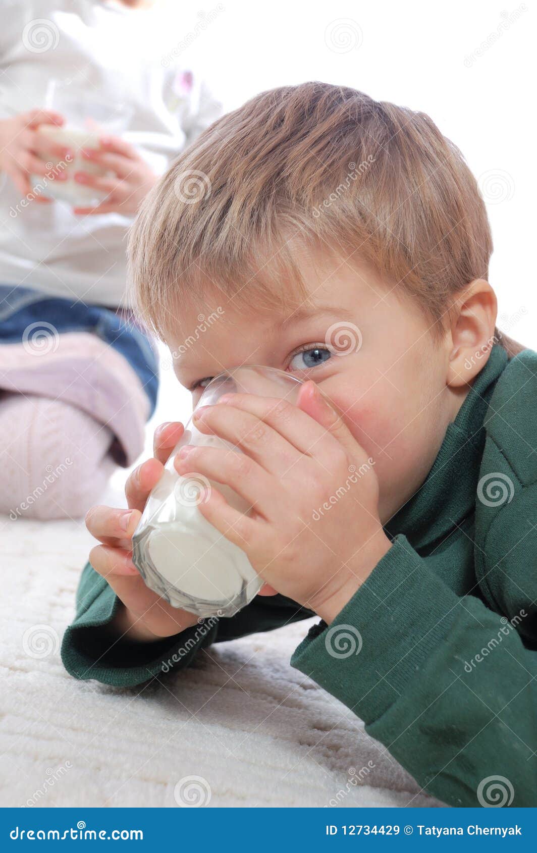 Children drinking milk stock image. Image of child, kids - 12734429