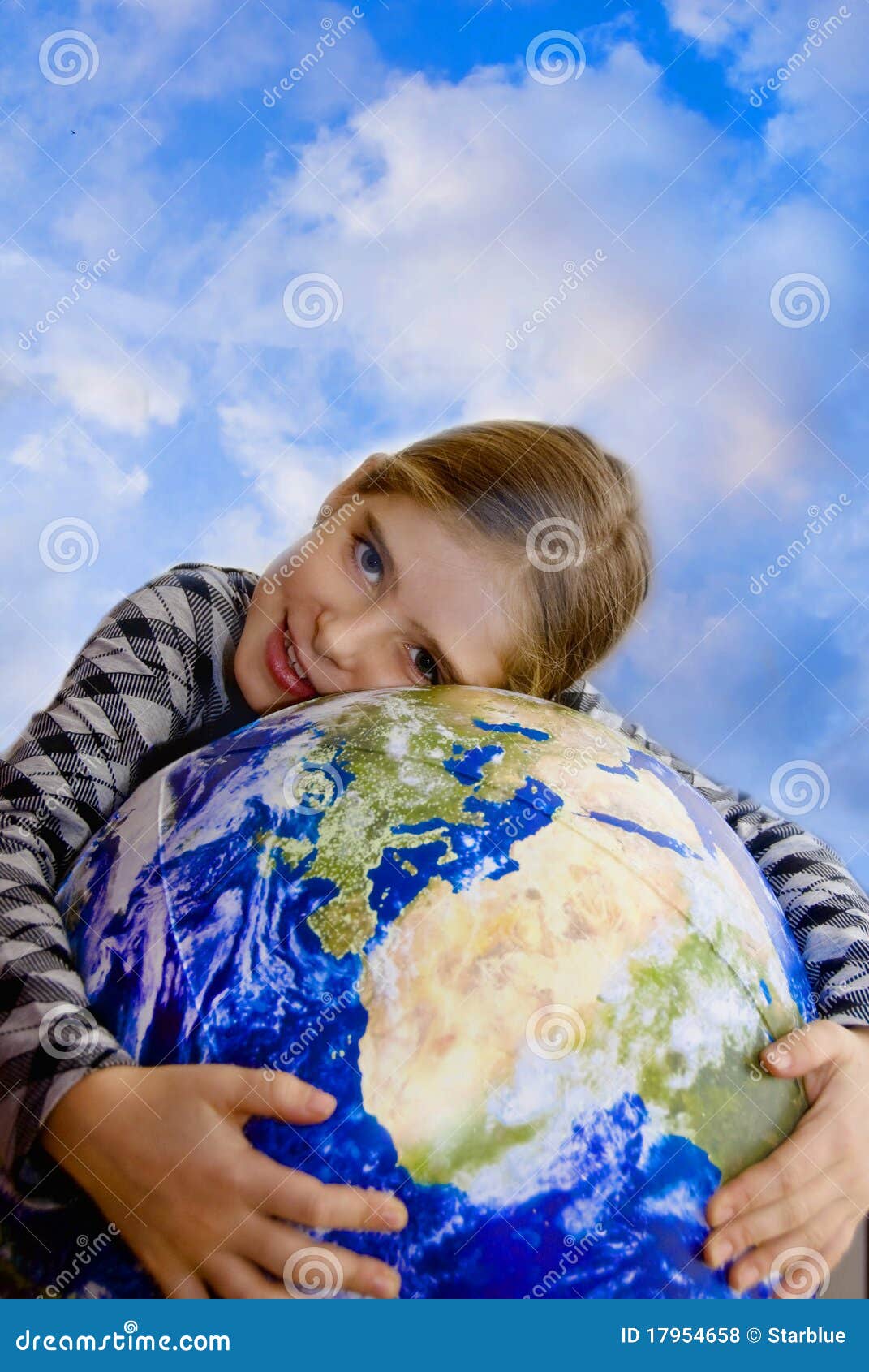 Children and ecology stock photo. Image of planet, caucasian - 17954658