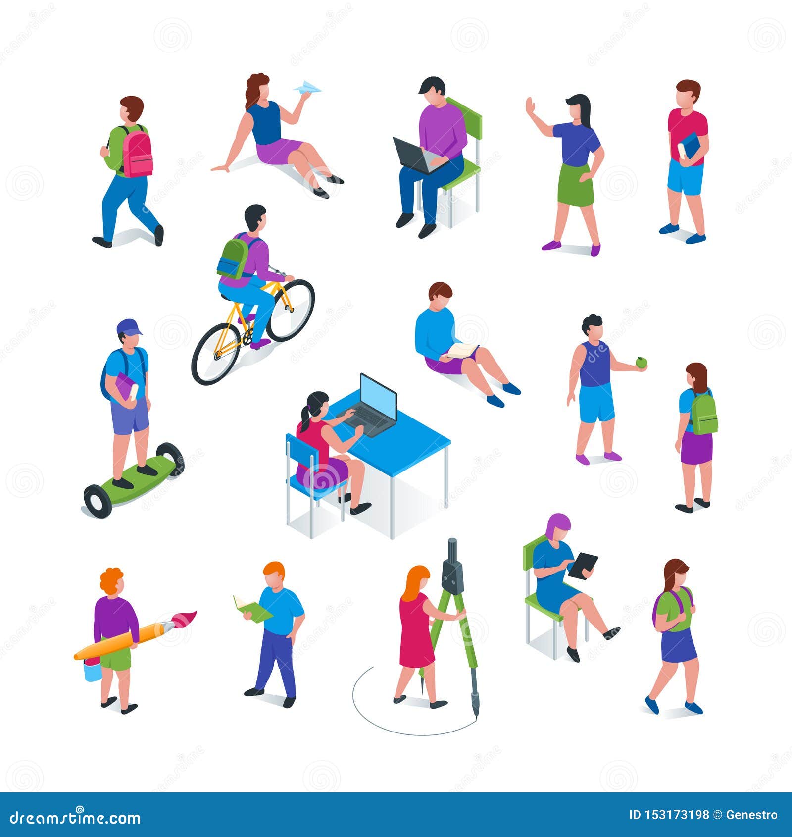 Children Education Icon Set Stock Vector - Illustration of creative ...