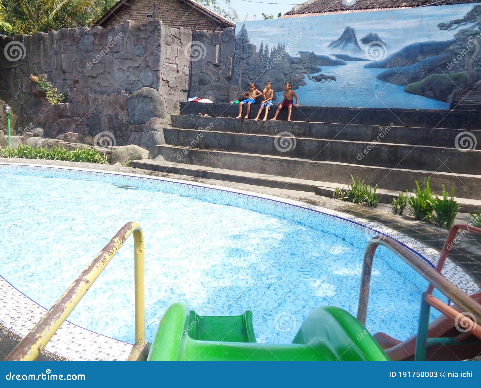 Children Enjoy Holidays in the Pool Editorial Stock Photo - Image of ...