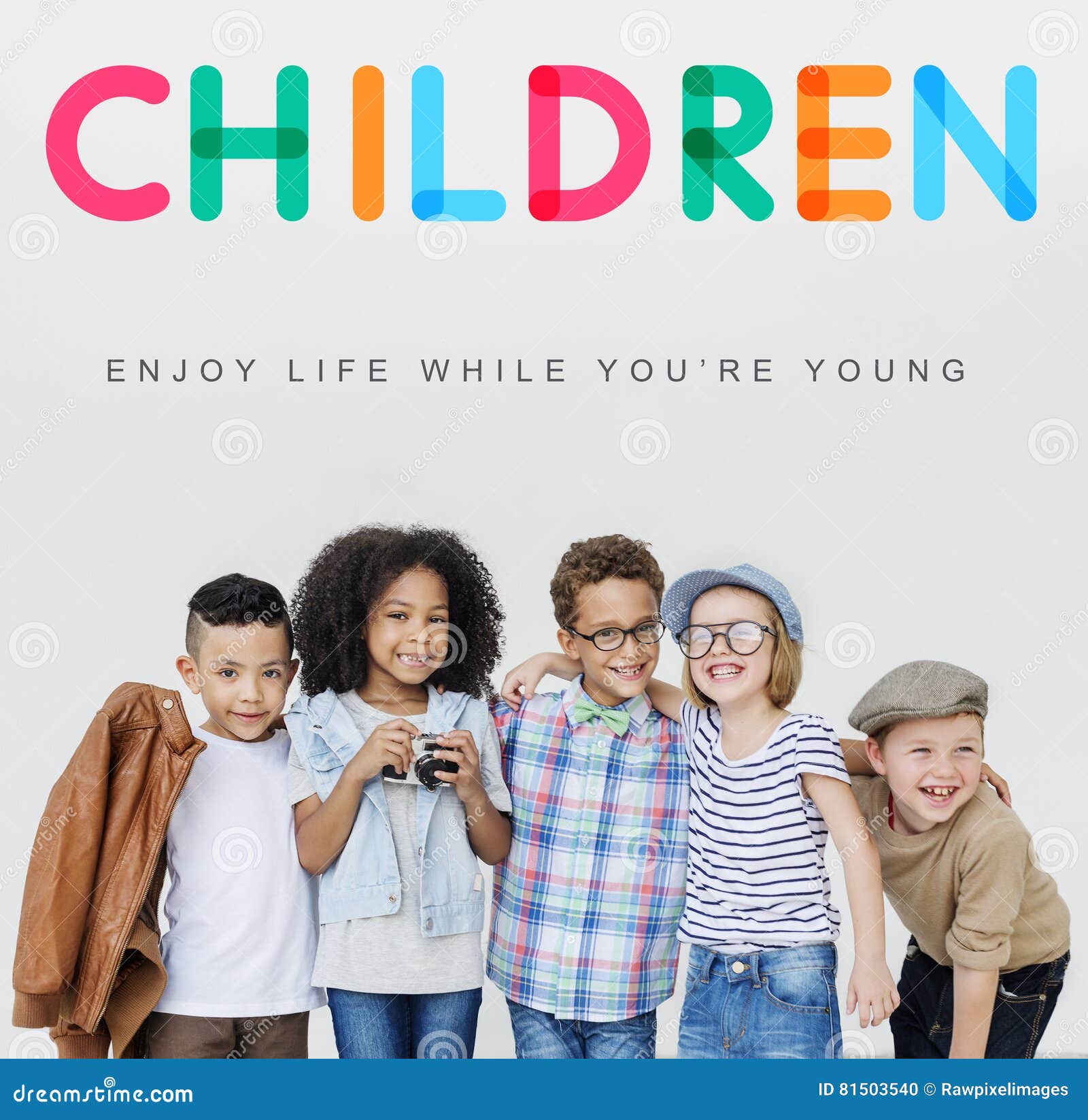 Children Enjoy Life Young Age Concept Stock Photo - Image of game ...