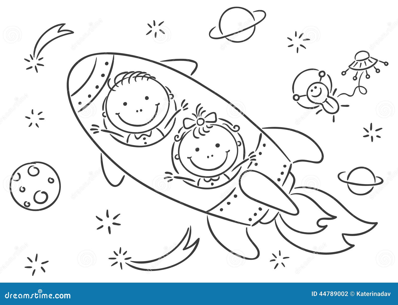 Children exploring space stock vector. Illustration of elementary ... Children exploring space stock vector. Illustration of elementary ...