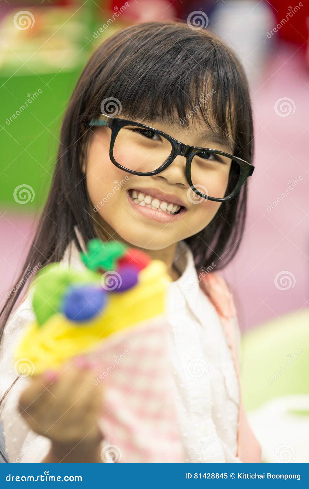 Children Feel Happy Eating Candy Stock Image - Image of food, chip ...