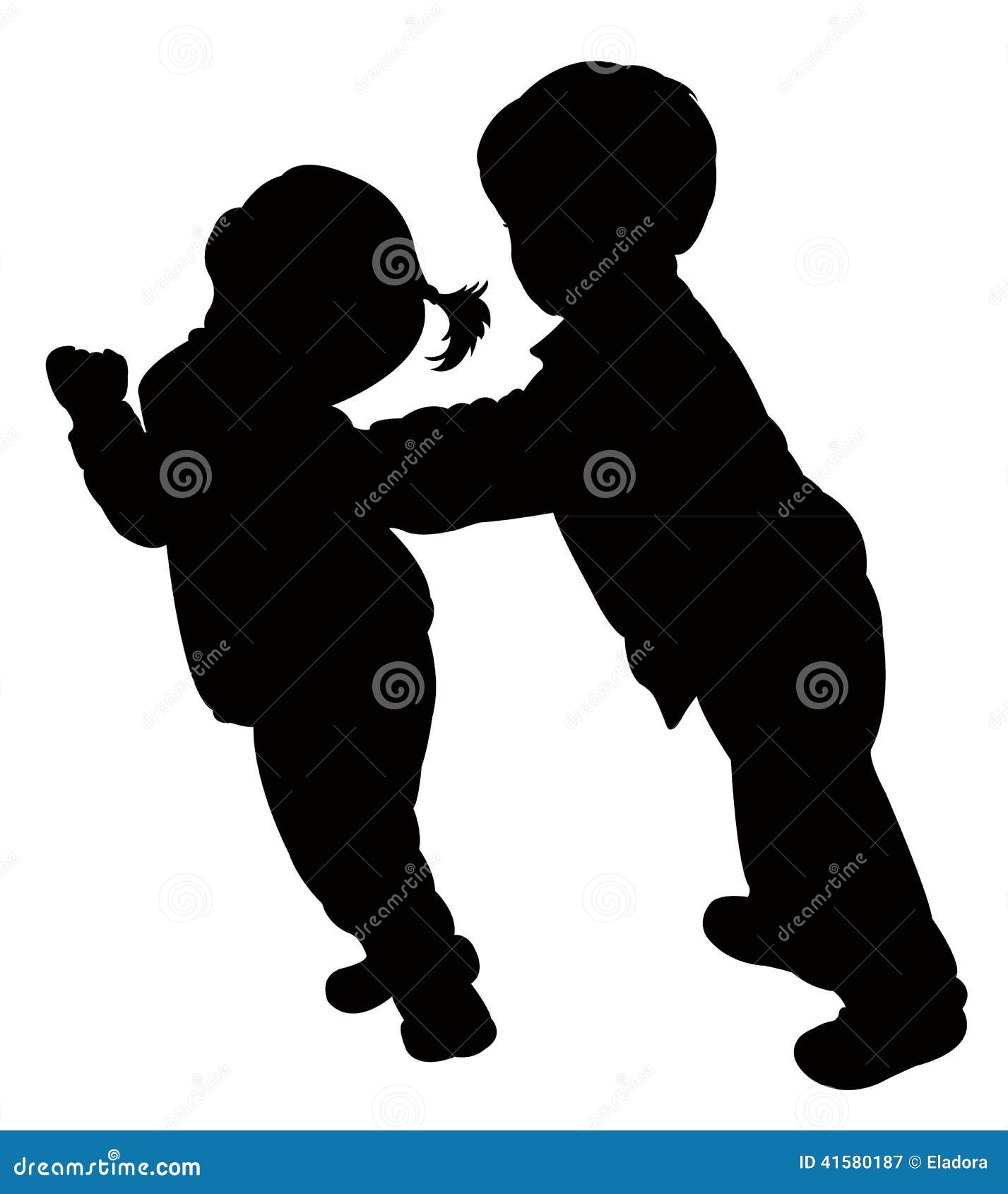 Bad Boy, Children Fighting Each Other Kicking, Kids Bully Friend Bad ...