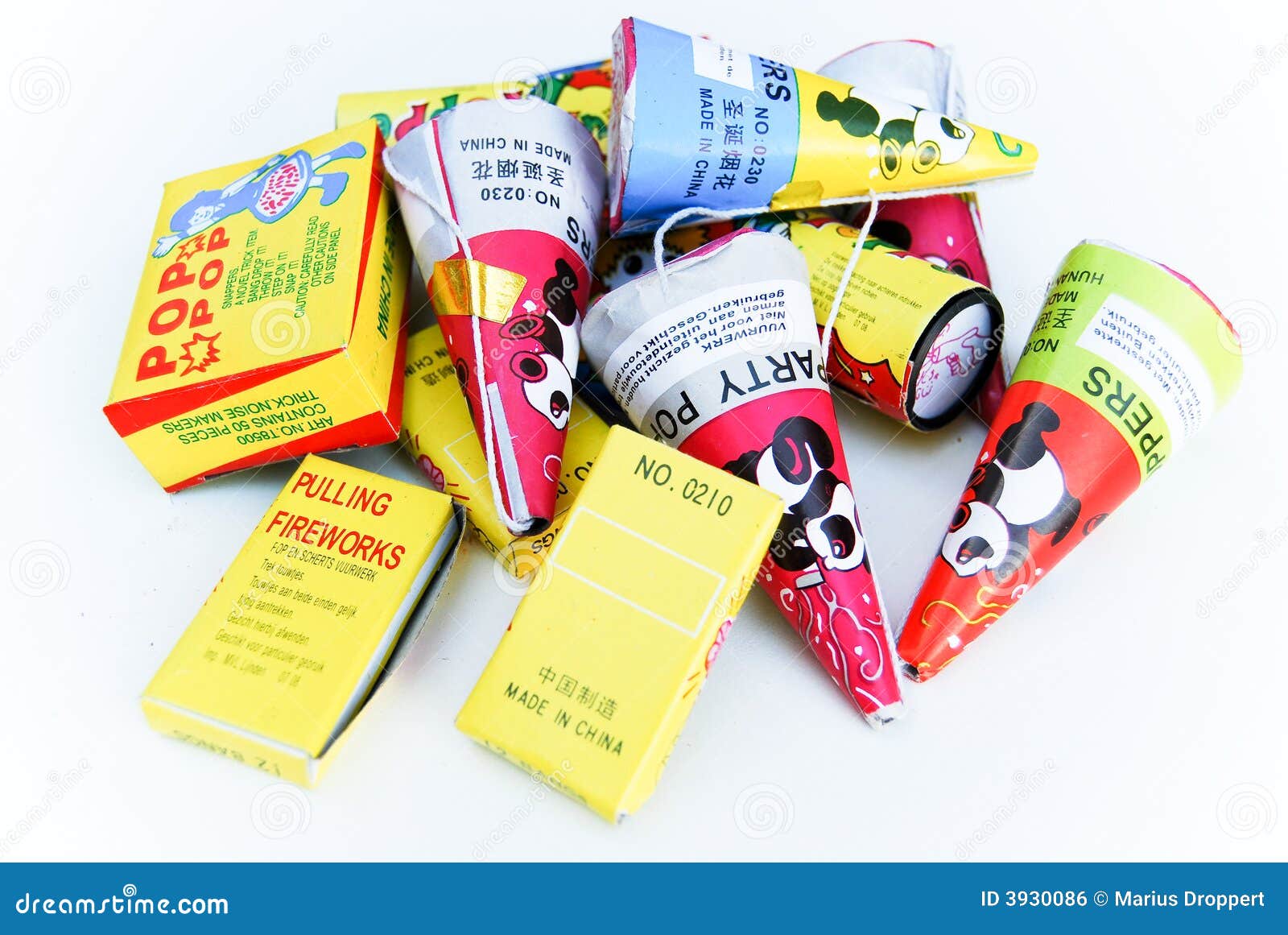 Children Fireworks In Boxes Stock Photography | CartoonDealer.com #3930086