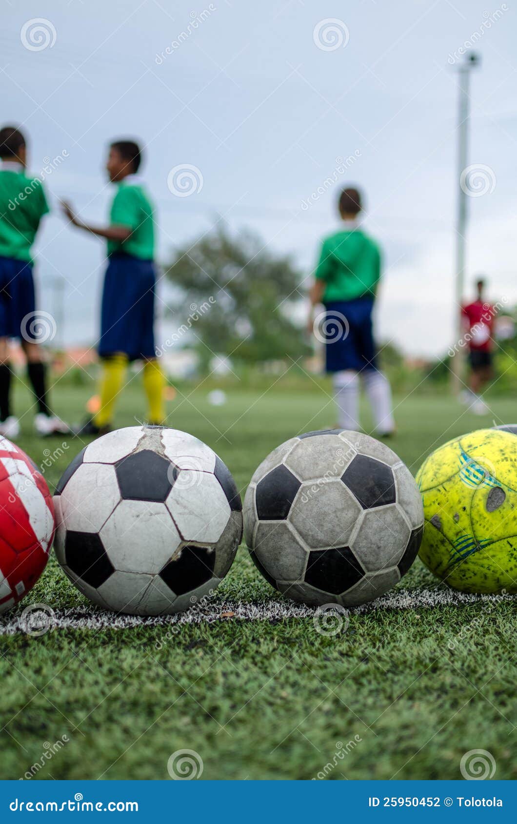 Children in Football Practice Training Stock Photo - Image of exercise ...