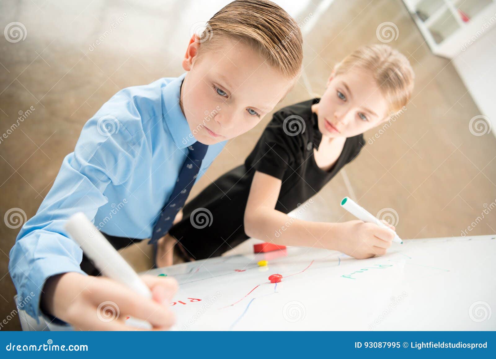 Children in formal clothes stock image. Image of experience - 93087995