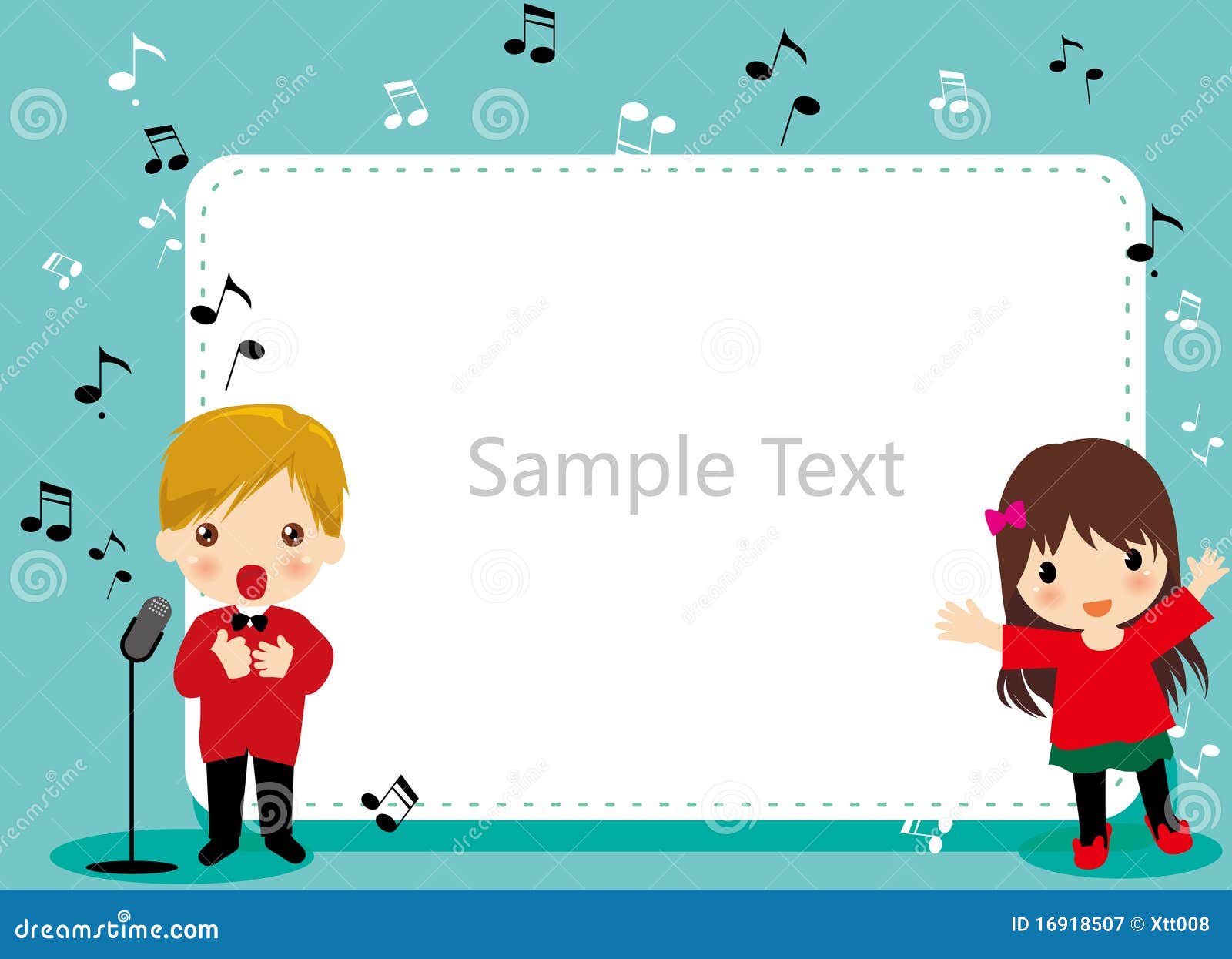 Children frame stock vector. Illustration of girl, friendship - 16918507