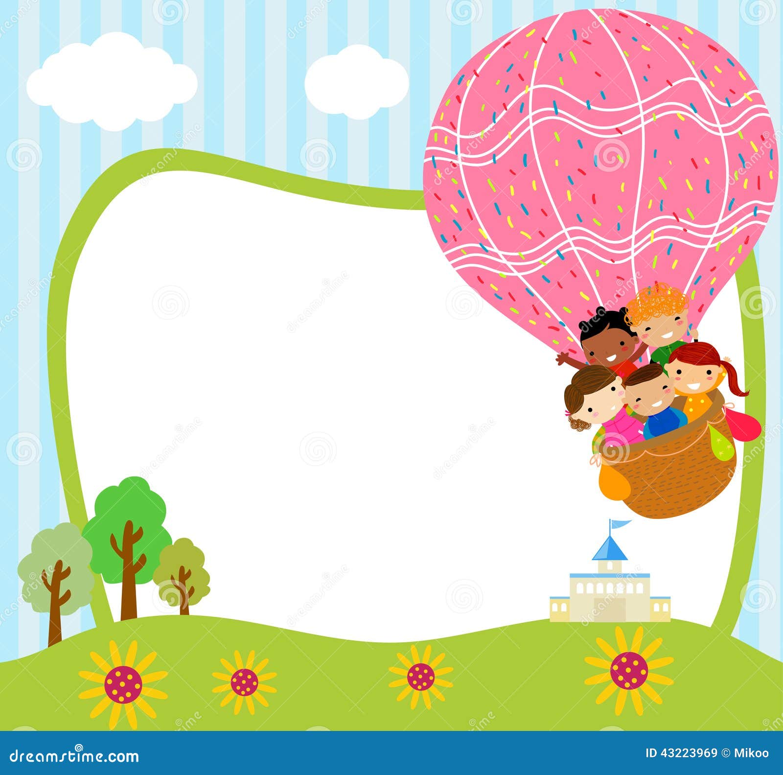 Children and frame stock vector. Illustration of cartoon - 43223969