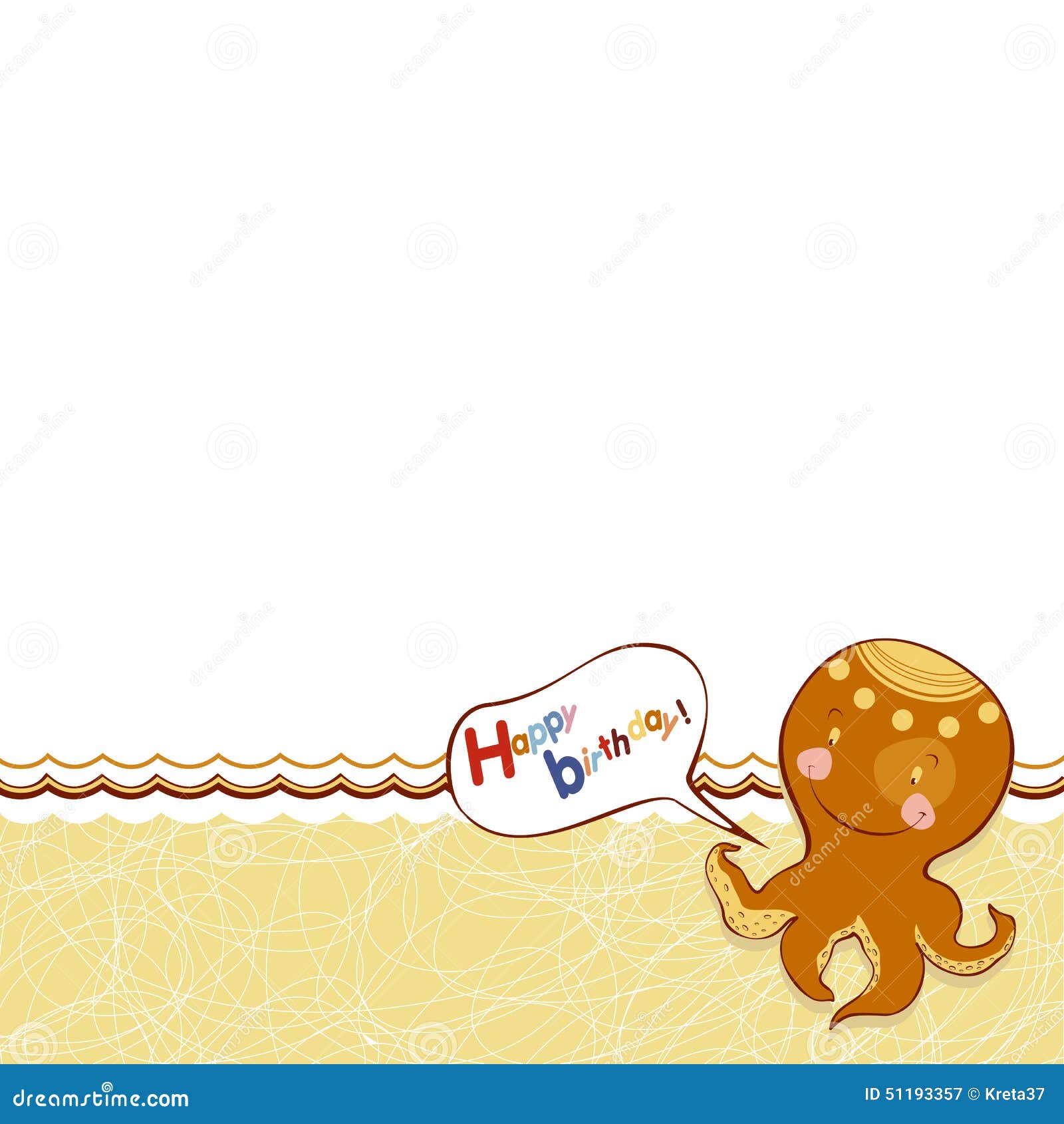 Children Frame with Octopus Stock Vector - Illustration of animals ...