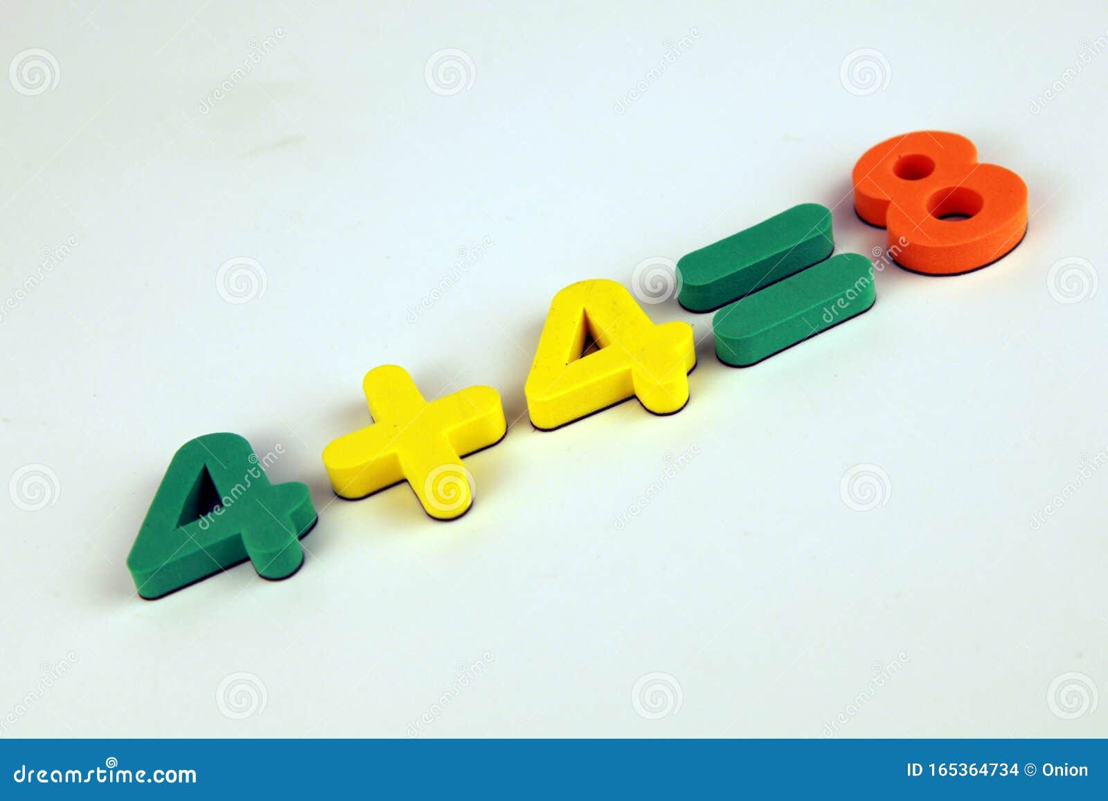 Children Fridge Magnets Simple Maths Calculation Stock Photo - Image of ...