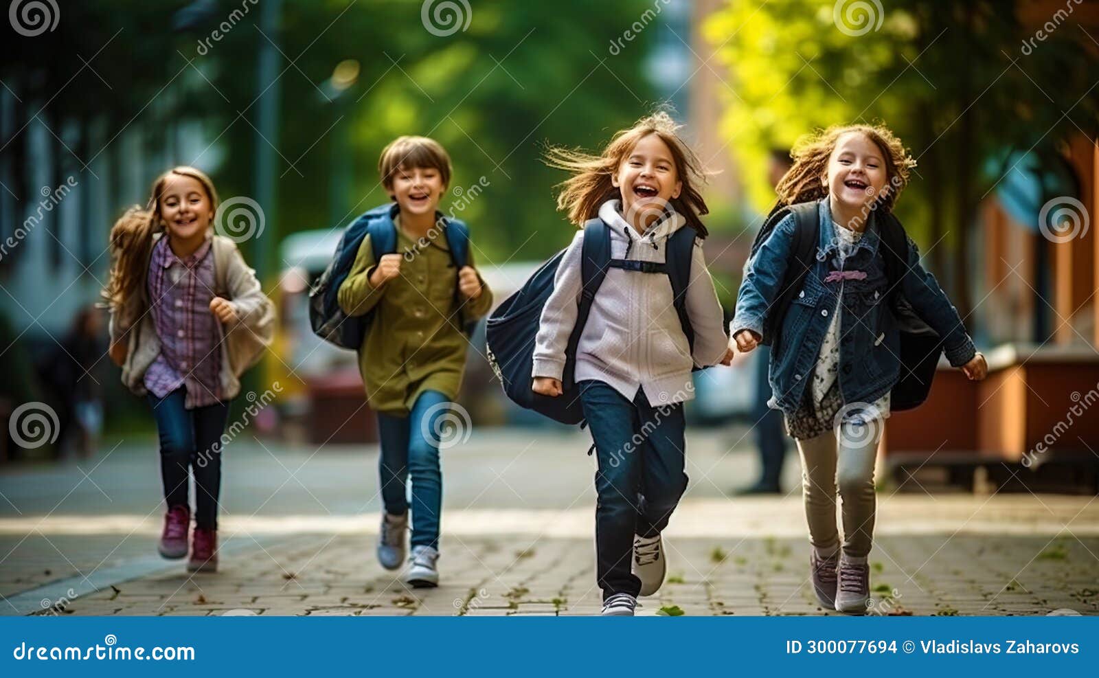 Children with Fun Expressions are Ready for the Lesson Stock ...