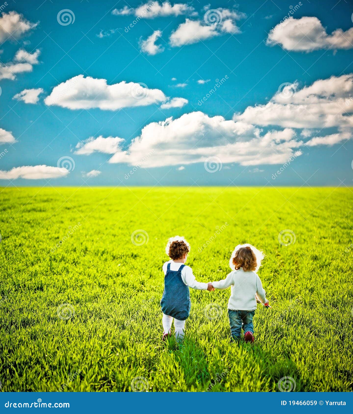 Children going on field stock image. Image of girl, children - 19466059