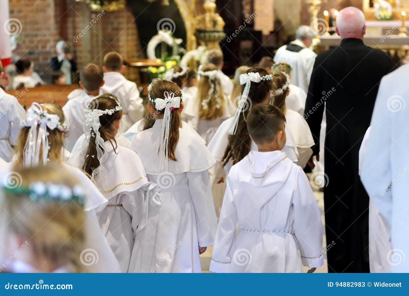 Children Going To the First Holy Communion Editorial Stock Photo ...
