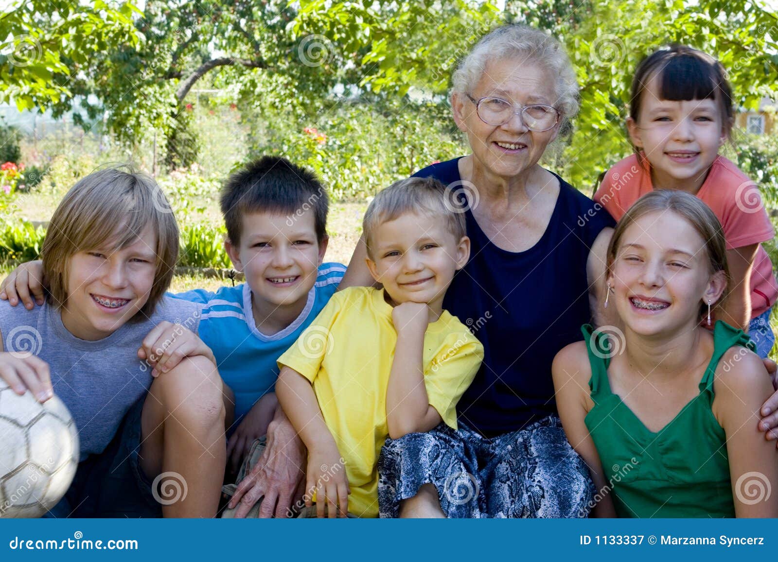 Children With Grandma Royalty Free Stock Photography - Image: 1133337
