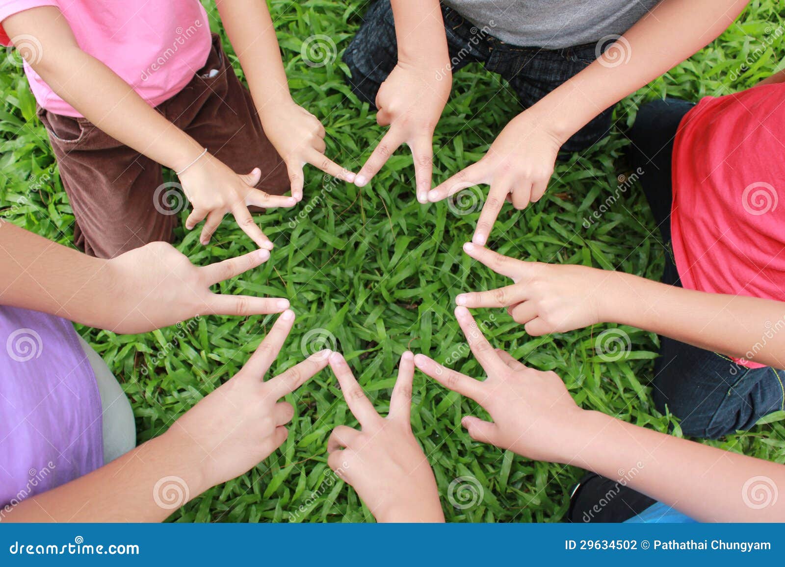 Children hands stock photo. Image of background, circle - 29634502