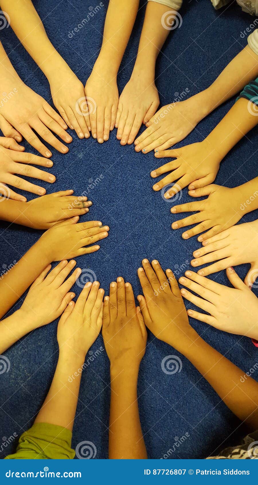 Children Hands Have Fun on the Rug Stock Image - Image of school, hands ...