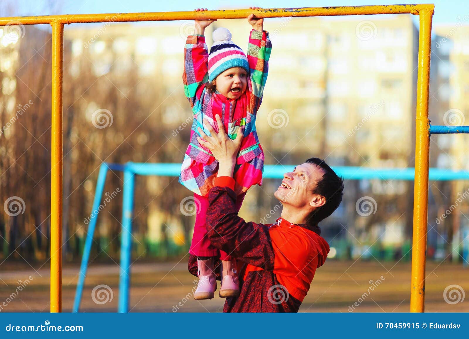 Children happy outdoors. stock image. Image of young - 70459915