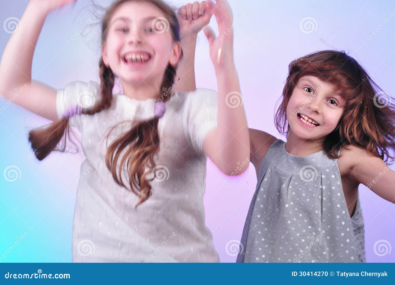 Children Having Fun and Dancing Stock Photo - Image of celebrate, girls ...