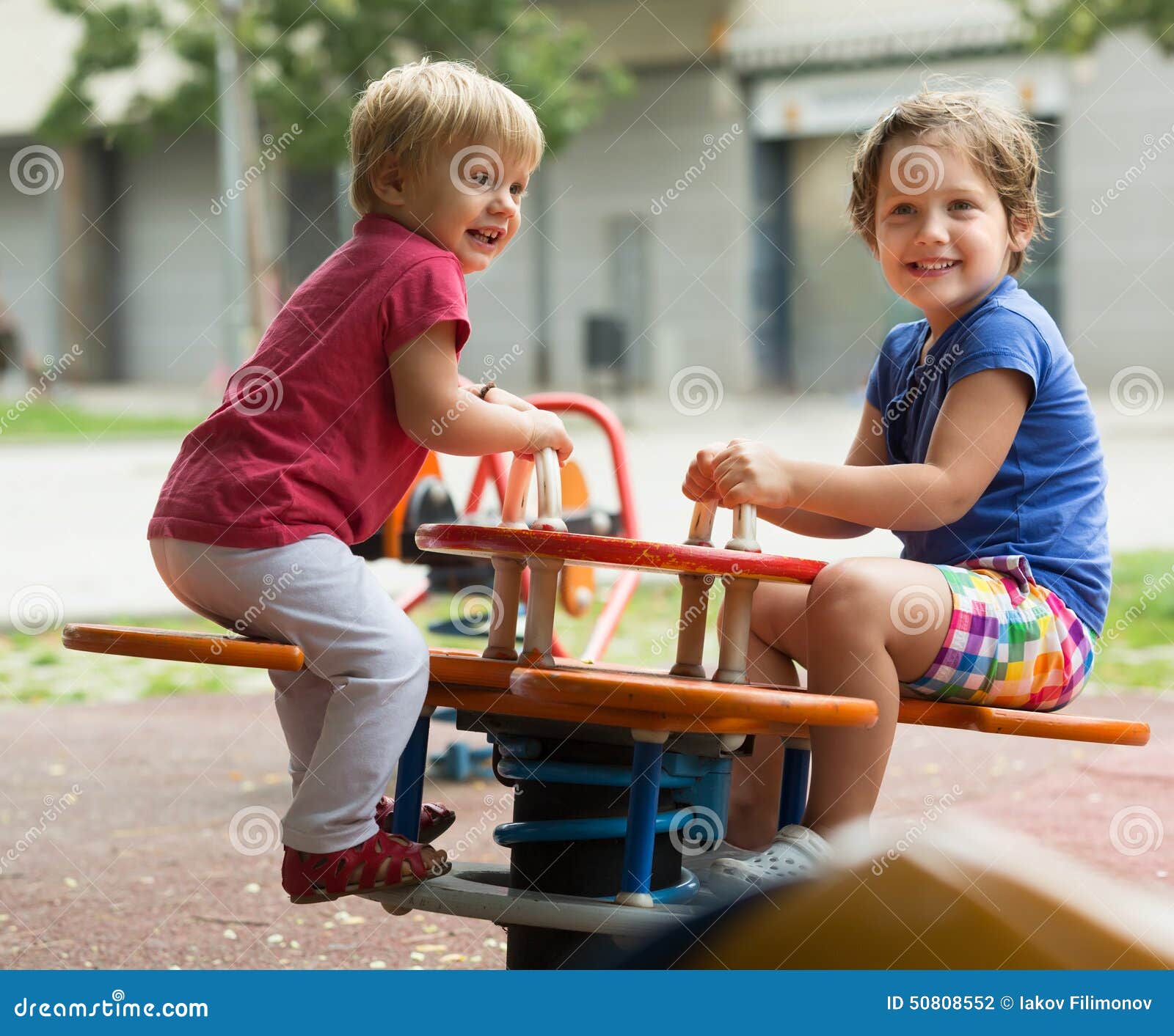 Children Having Fun at Playground Stock Photo - Image of park, happy ...