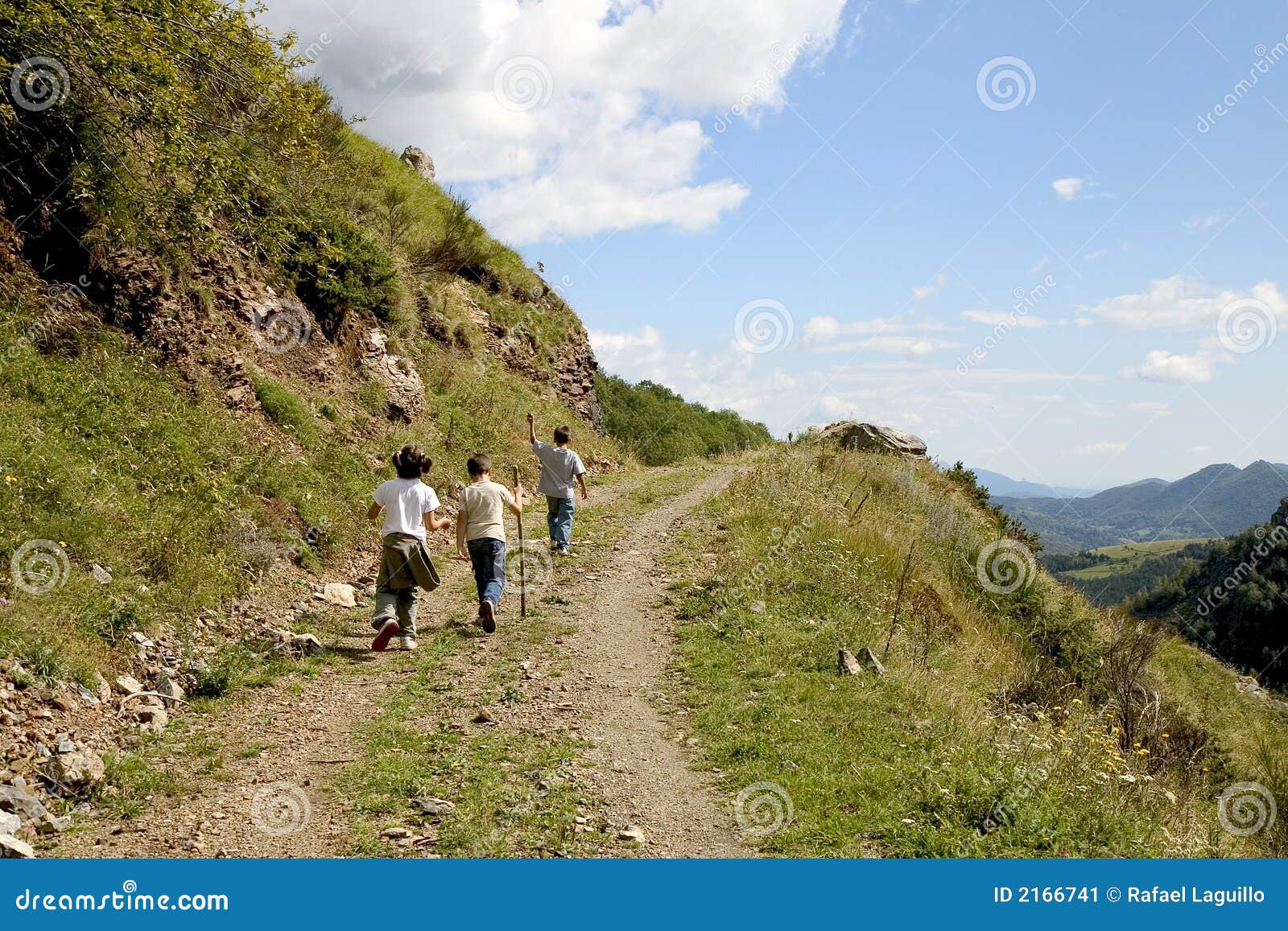 Children hiking stock image. Image of child, holidays - 2166741