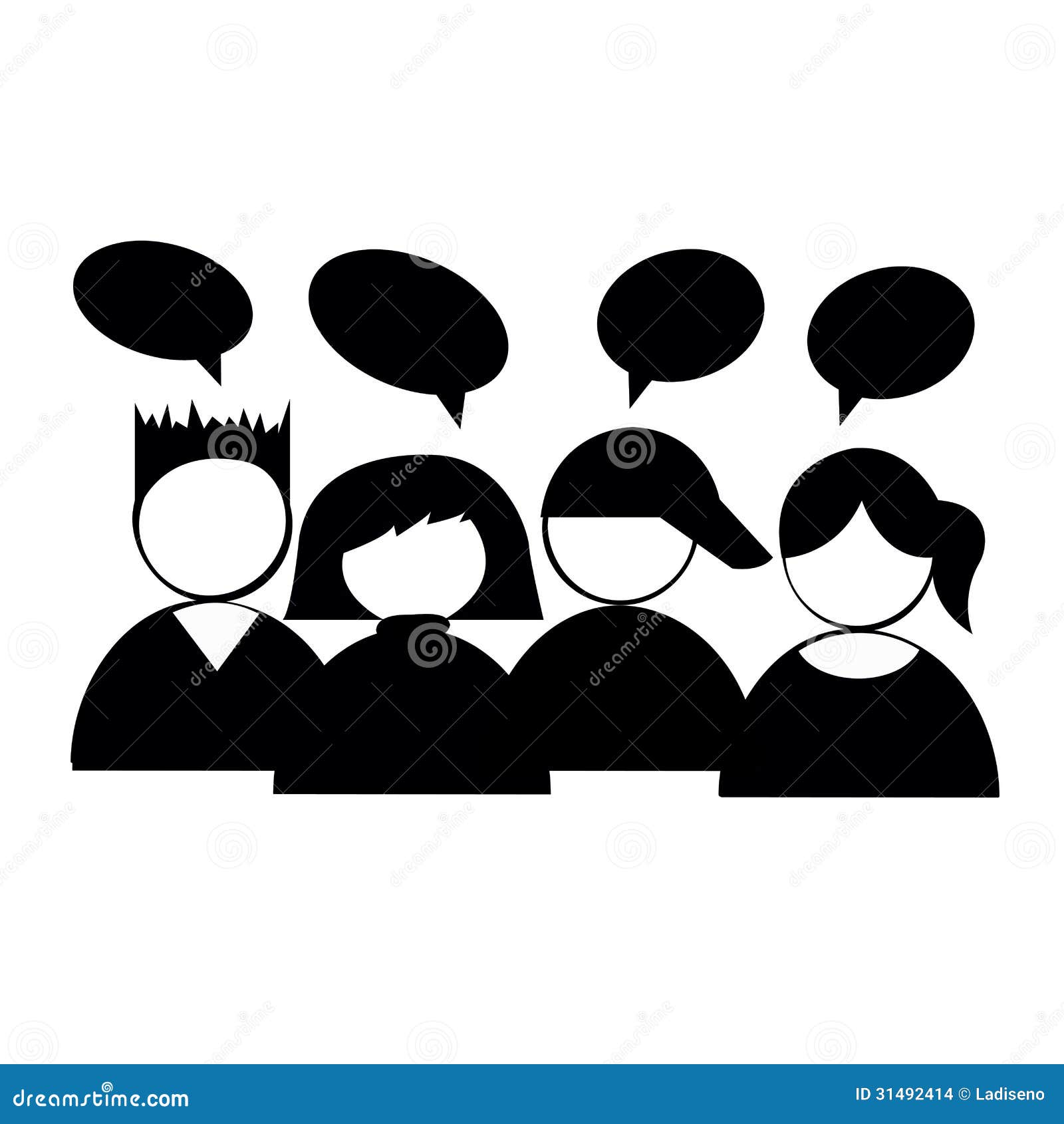 Children icons stock vector. Illustration of dialog, child - 31492414