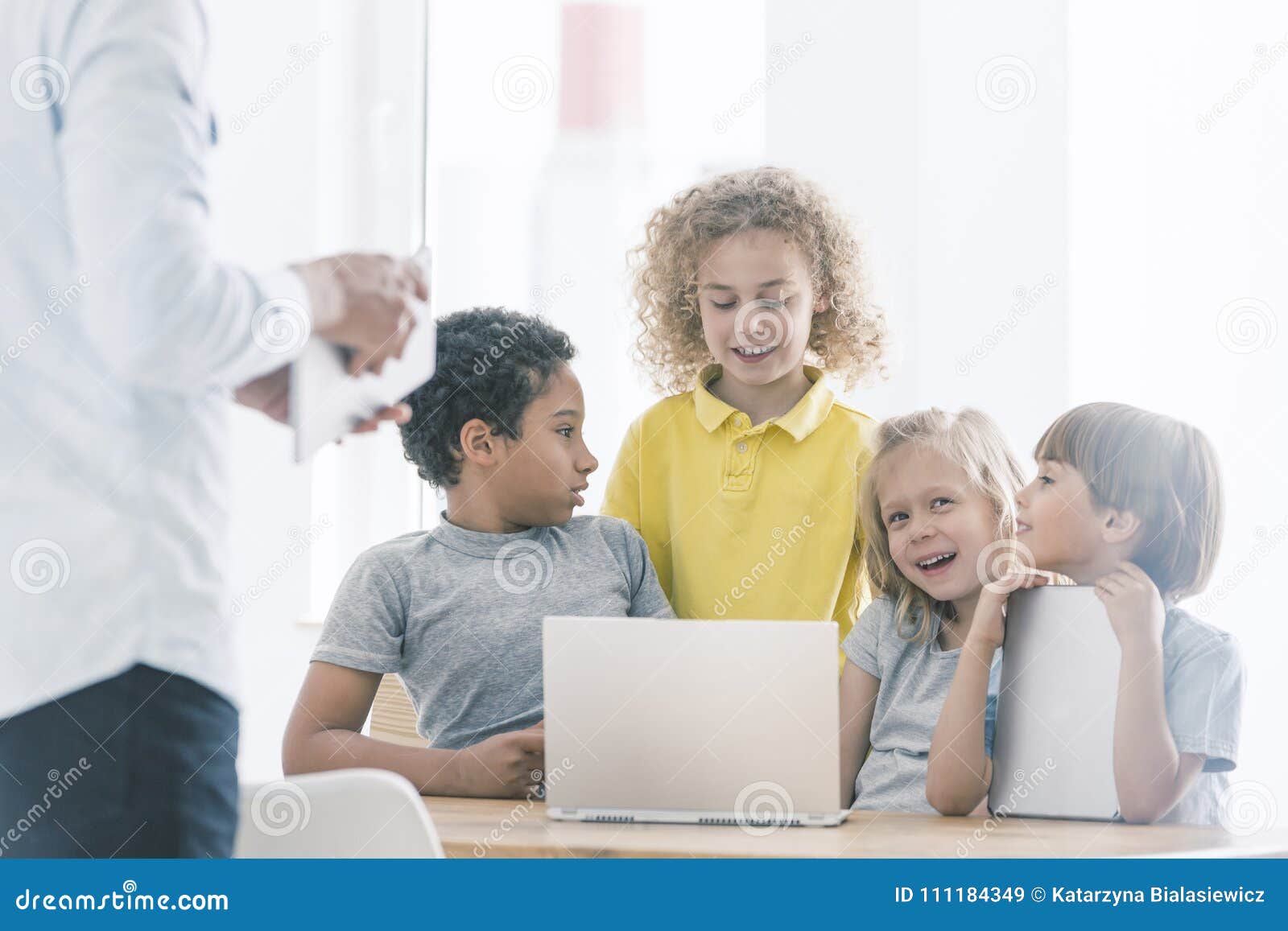 Children Integrating during Extra-curricular Classes Stock Image ...